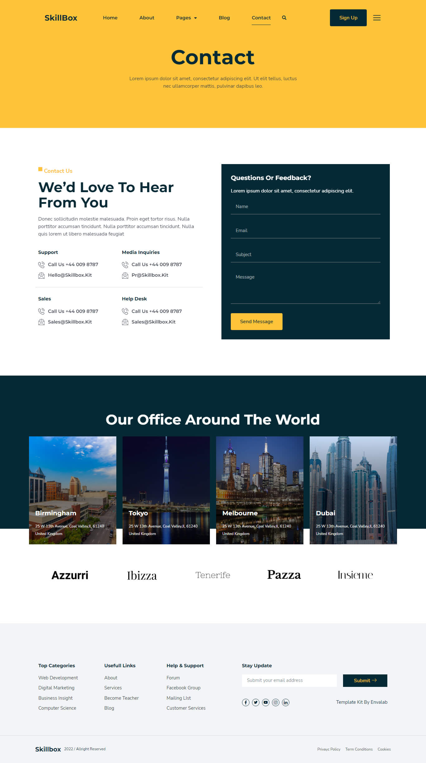 Skillbox - Online Course & Education Elementor Template Kit by envalab
